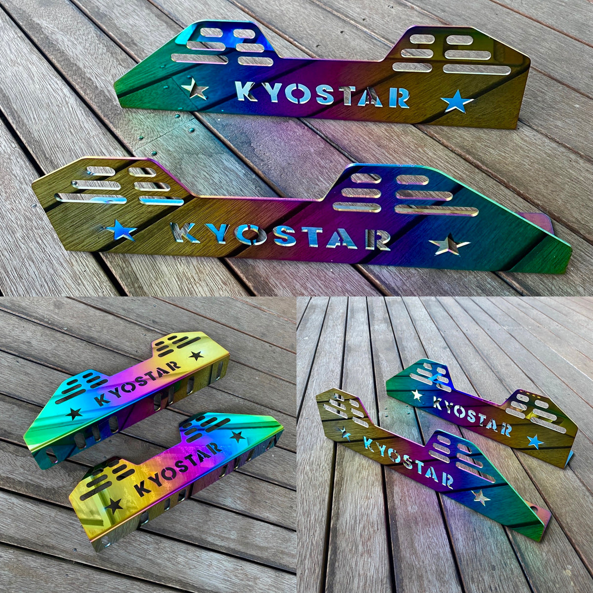 Kyostar Neo-Chrome Bucket Seat Brackets | Two Step Garage